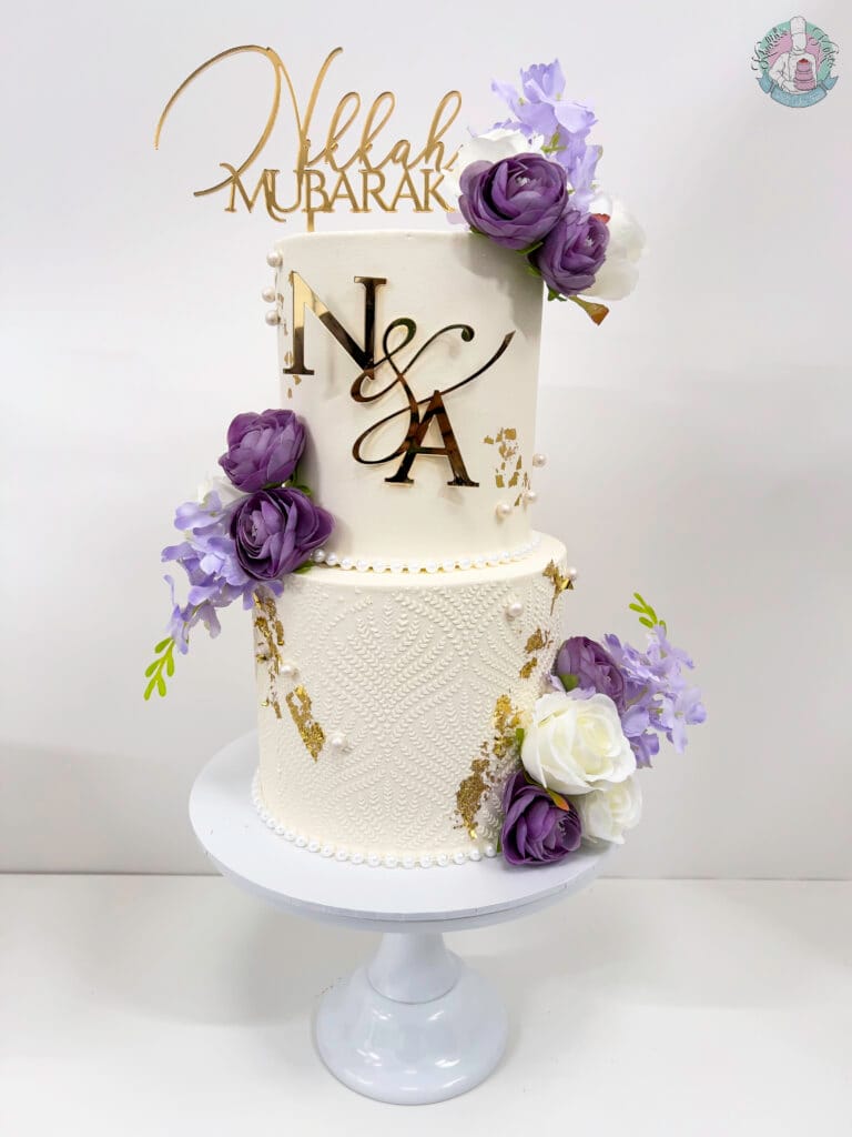 2 Tier Nikkah Cake | Khalids Kakes