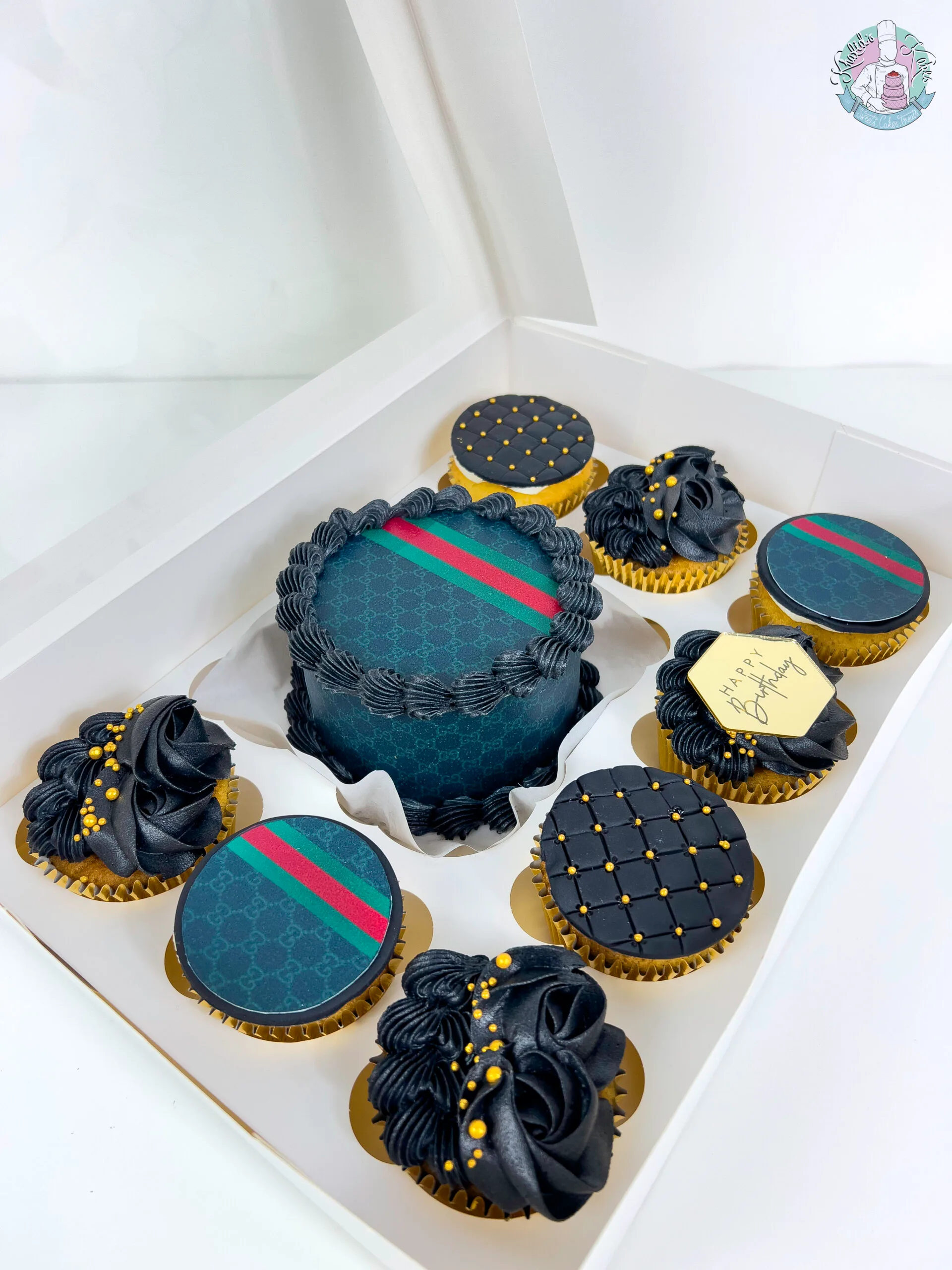 Gucci Cupcakes Cake Wrap // Gucci – Edible Cake Toppers