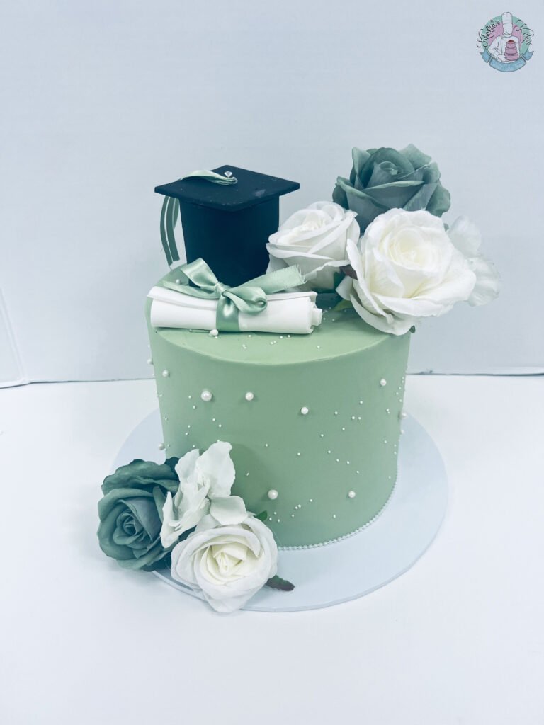 Luxury Pearl Graduation Cake | Khalids Kakes Birmingham